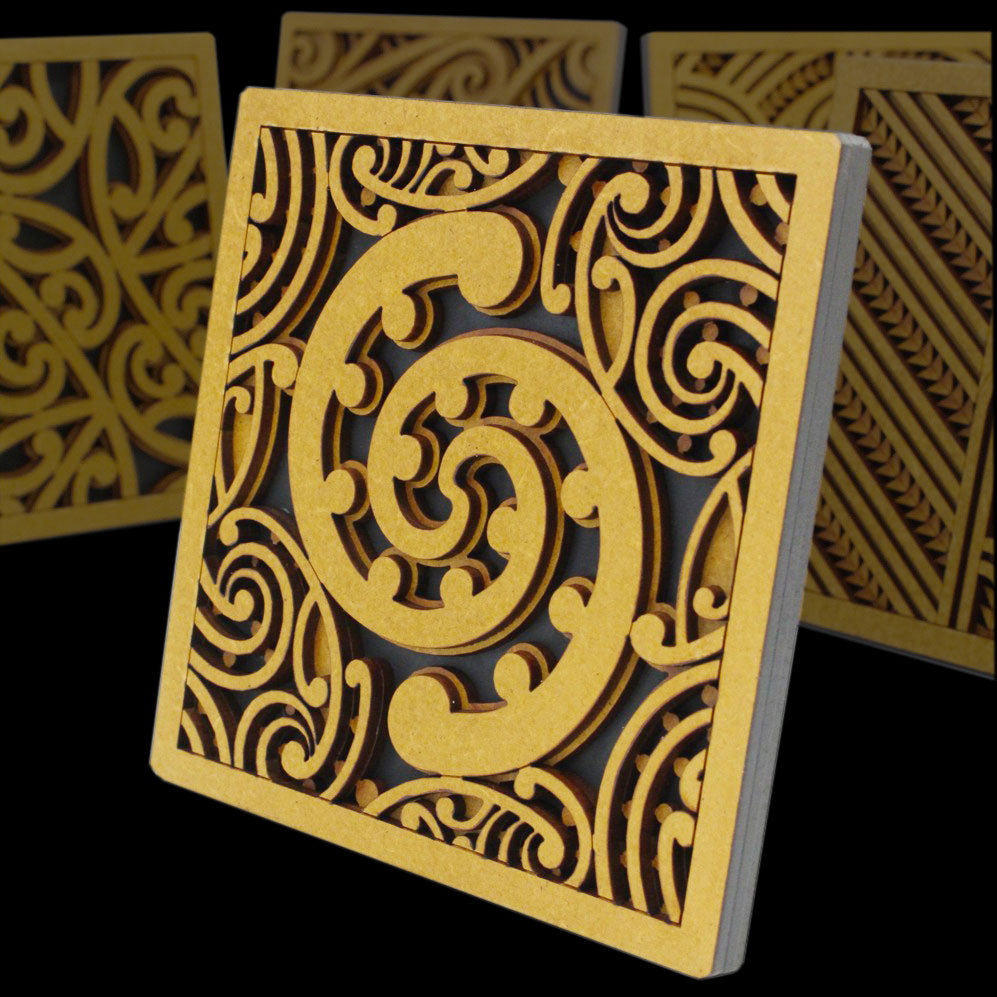 Maori Style Kowhaiwhai Tile Art by Mike Carlton from New Zealand – The ...