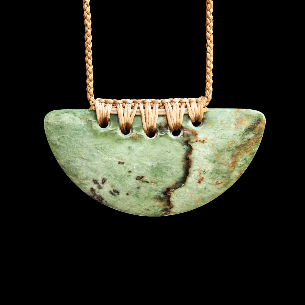 New Zealand handcarved Onewa Jade Breast Plate by Alex Sands – The Bone ...