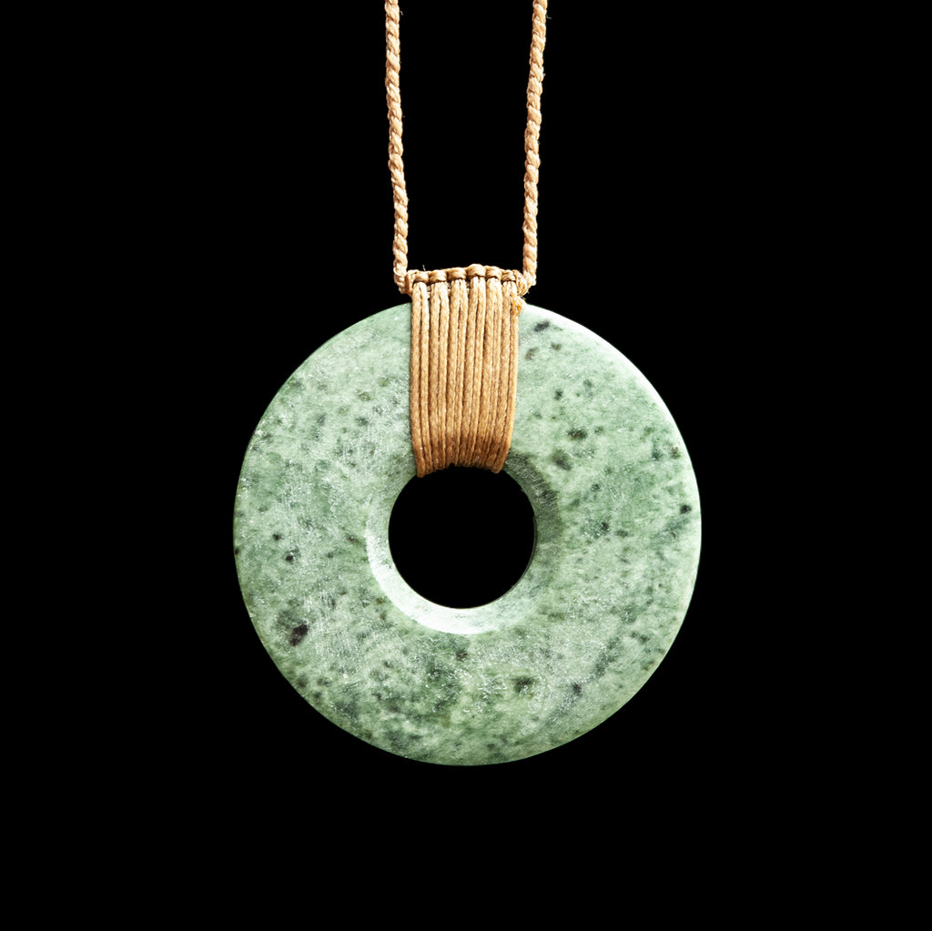 Exquisite New Zealand Jade Disc by Alex Sands – The Bone Art Place