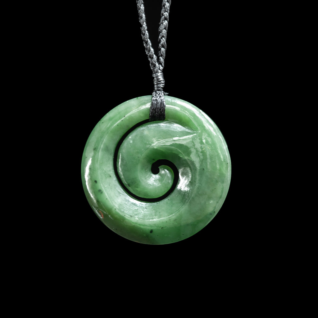 small Koru hand-crafted Jade Pendant – The Bone Art Place