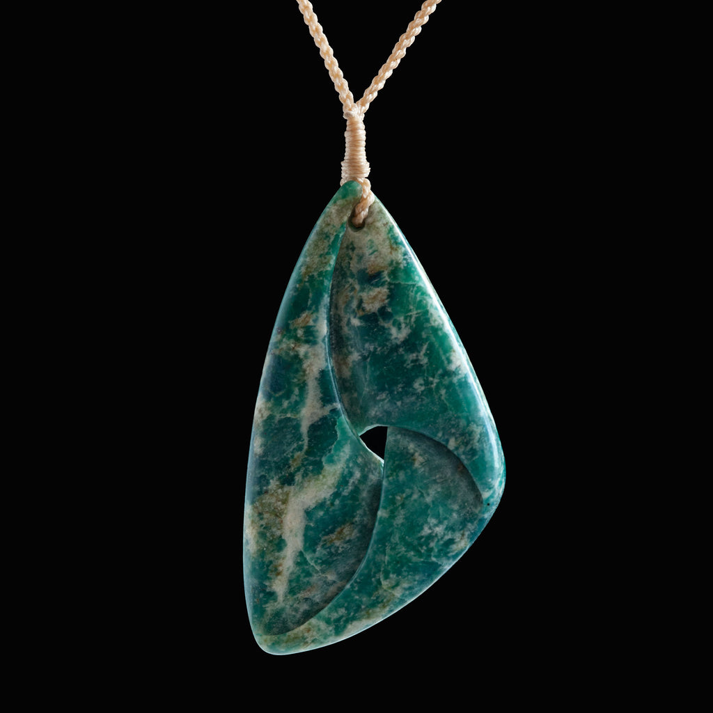 Carved Aotea Mobius Ribbon Necklace – The Bone Art Place