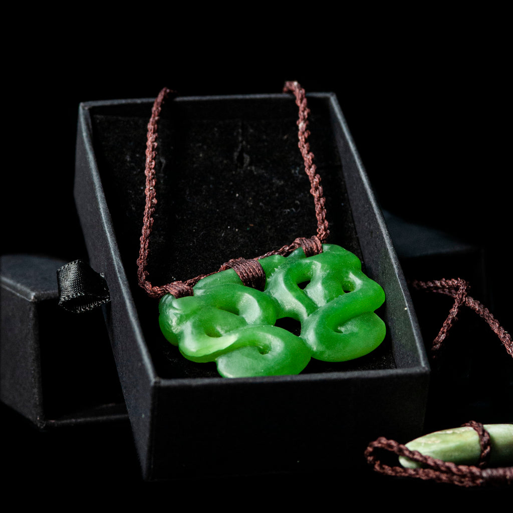Pounamu Double Manaia, New Zealand Jade, Handcrafted Pounamu Carving ...