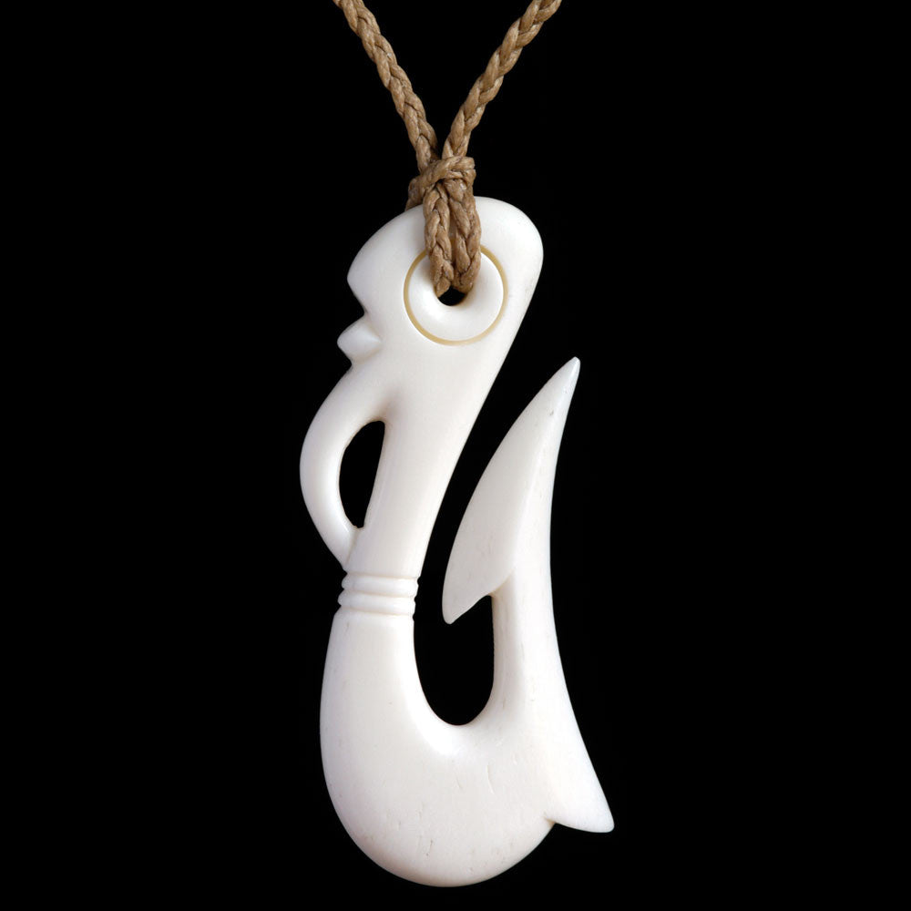 Small SRV Matau Bone Carving Necklace – The Bone Art Place